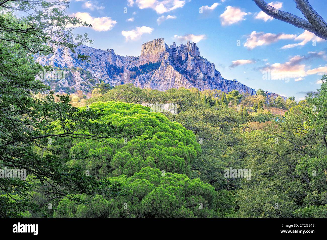 View of the famous Mount Ay Petri Stock Photo - Alamy