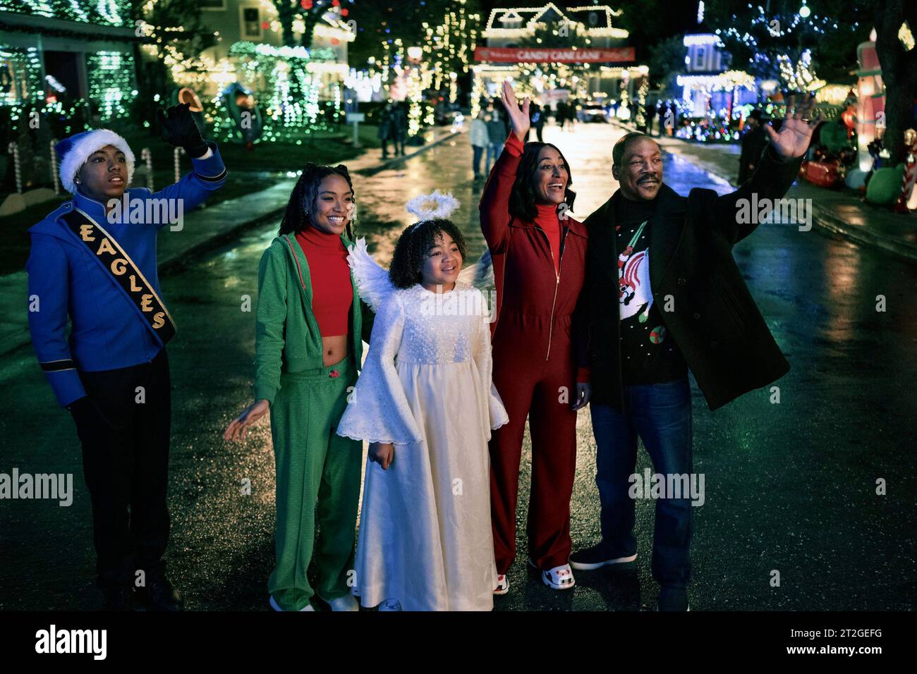 CANDY CANE LANE, from left: Thaddeus J. Mixson, Genneya Walton, Madison ...