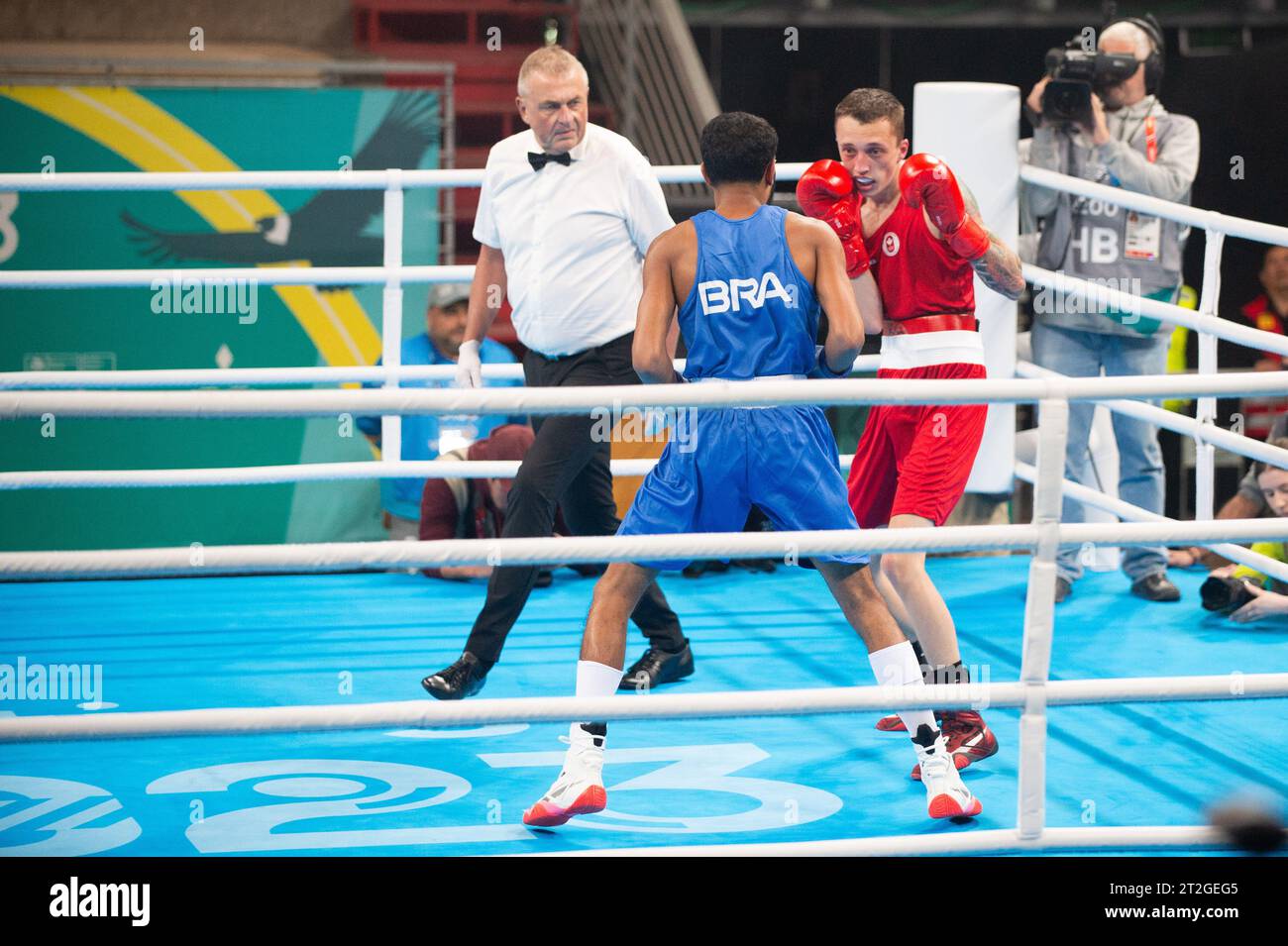 Santiago, Chile. 19th Oct, 2023. Luiz Gabriel Chalot (BRA) defeats ...