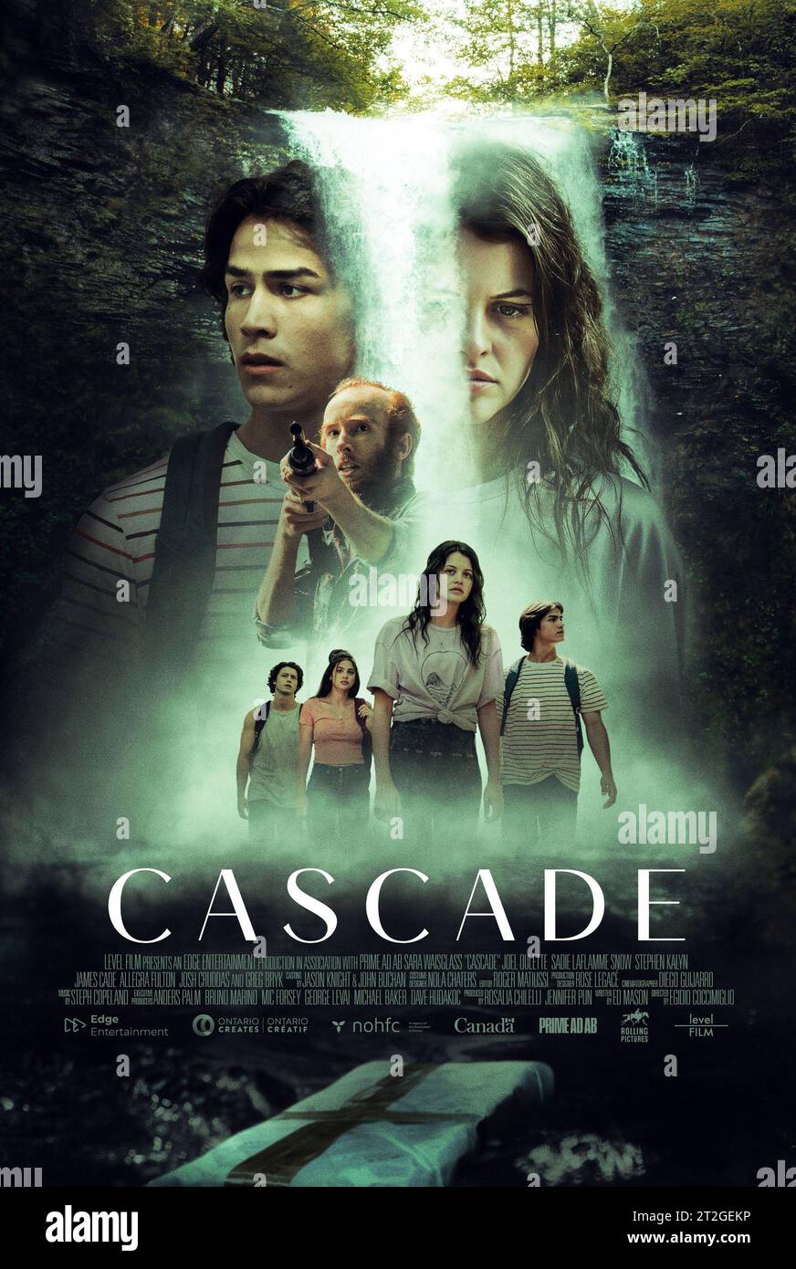 CASCADE, poster, top from left: Joel Oulette, Sara Waisglass; middle ...