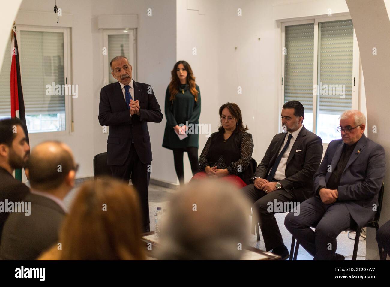 Madrid, Madrid, Spain. 19th Oct, 2023. HUSNI ABDEL WAHEDL ambassador of ...