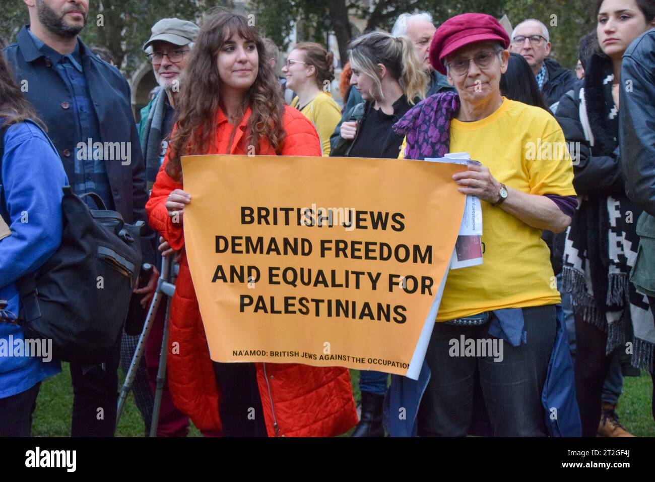 London, UK. 19th October 2023. British Jews staged a protest in ...
