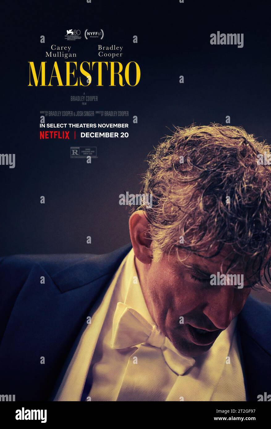 MAESTRO, US poster, Bradley Cooper as Leonard Bernstein, 2023 ...