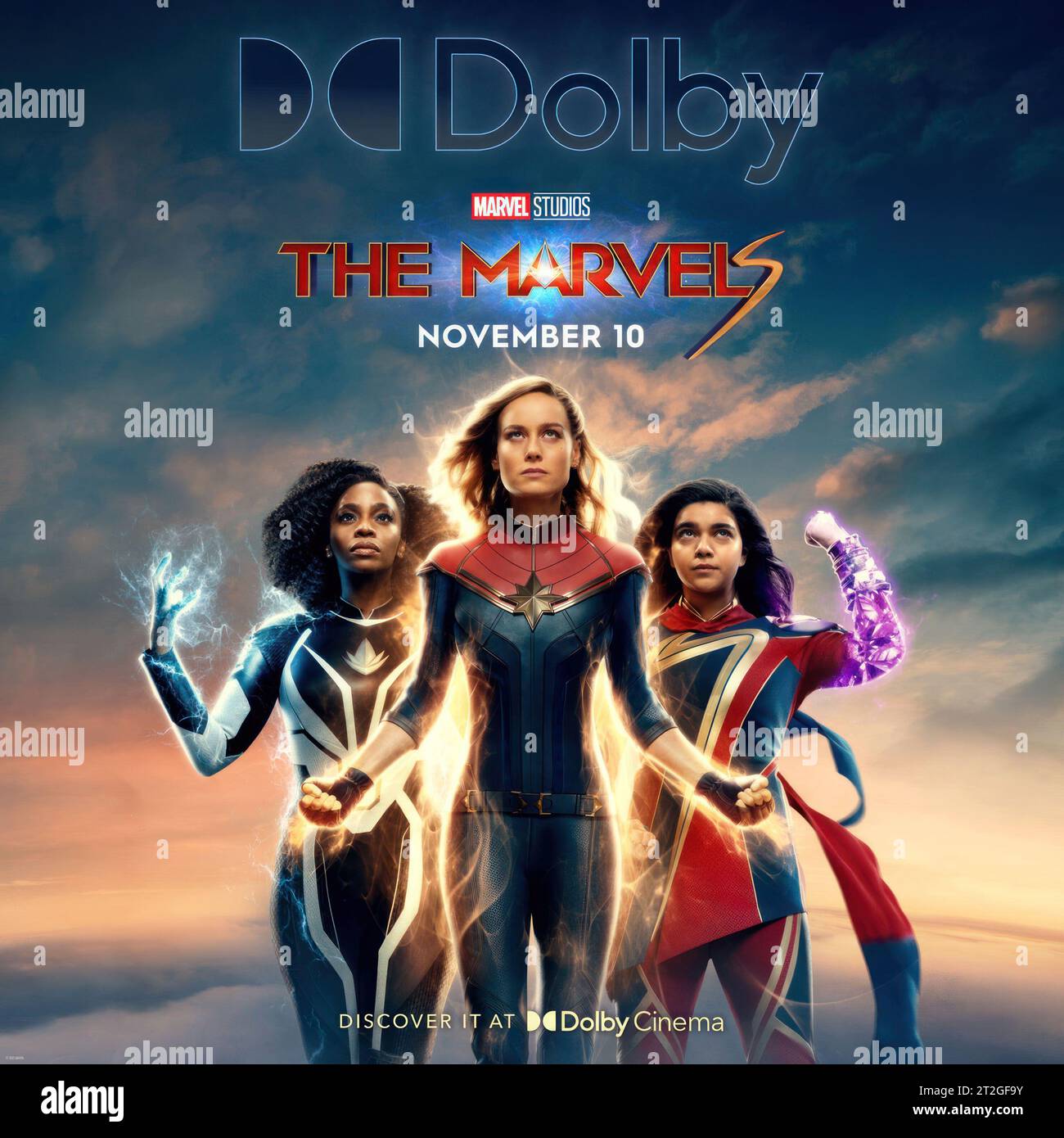 THE MARVELS, (aka CAPTAIN MARVEL 2), US Dolby poster, from left ...