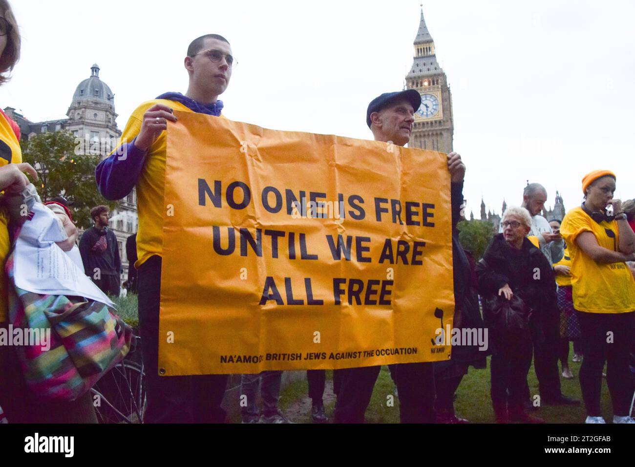 London, UK. 19th October 2023. British Jews staged a protest in ...