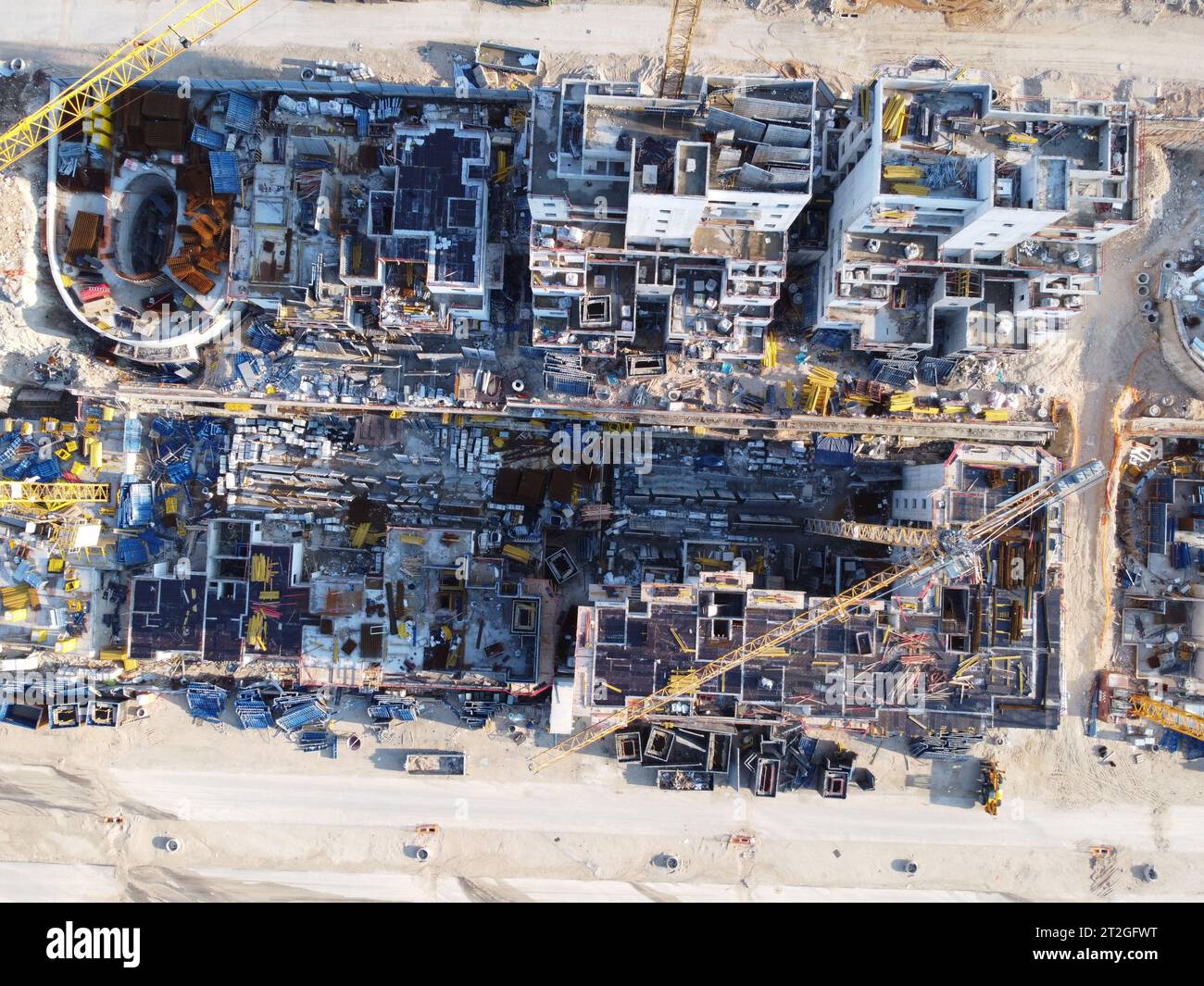 Aerial drone footage construction material hi-res stock photography and ...