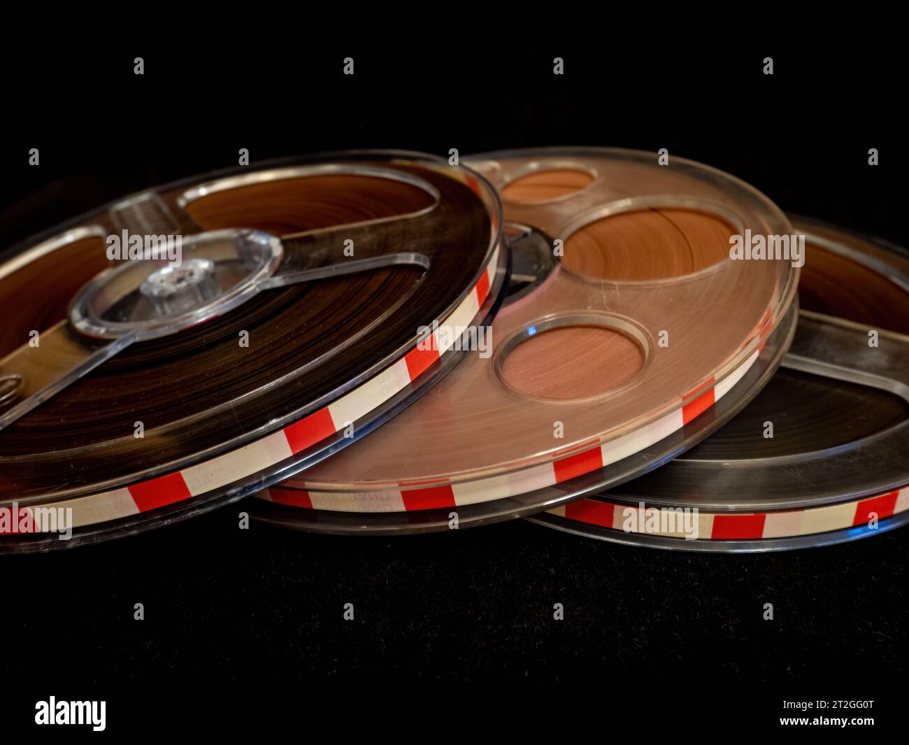 magnetic tape rolls for a tape recorder Stock Photo - Alamy