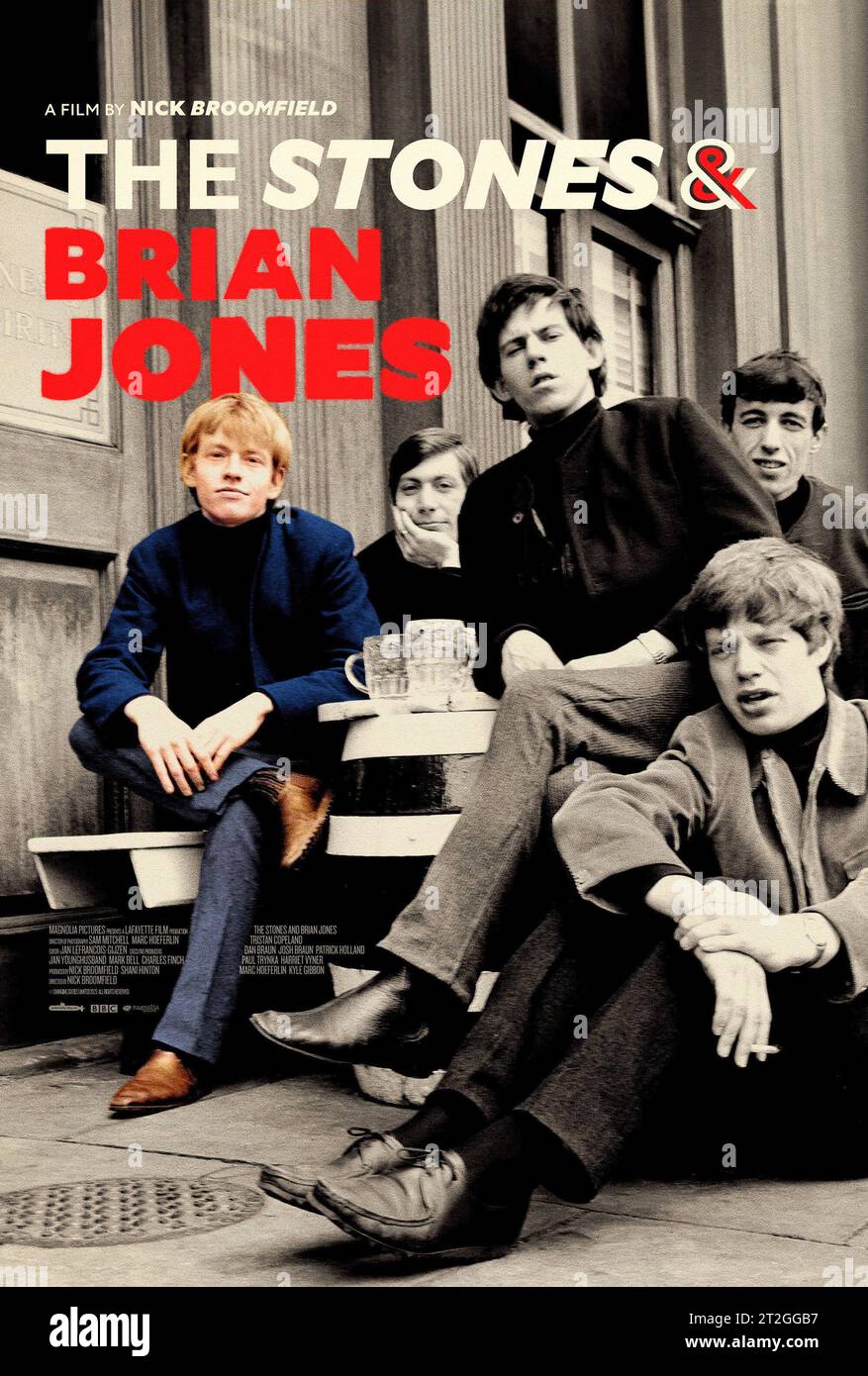 THE STONES AND BRIAN JONES, poster, from left: Brian Jones, Charlie ...