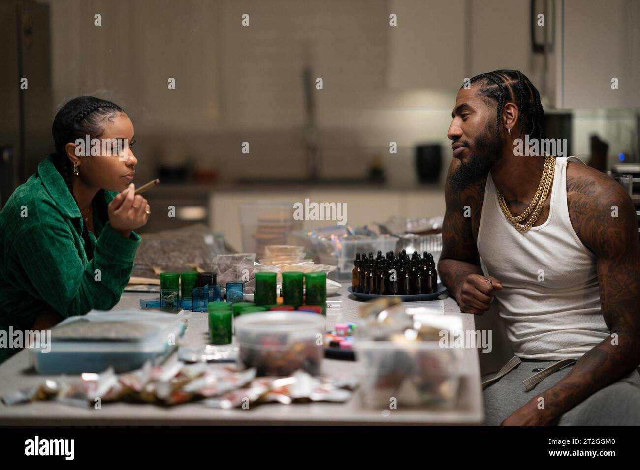 THE CHI, from left: Hannaha Hall, Iman Shumpert, 'ReUp', (Season 6, ep ...
