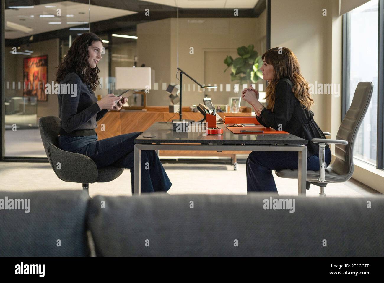 BILLIONS, from left: Eva Victor, Maggie Siff, Game Theory Optimal ...