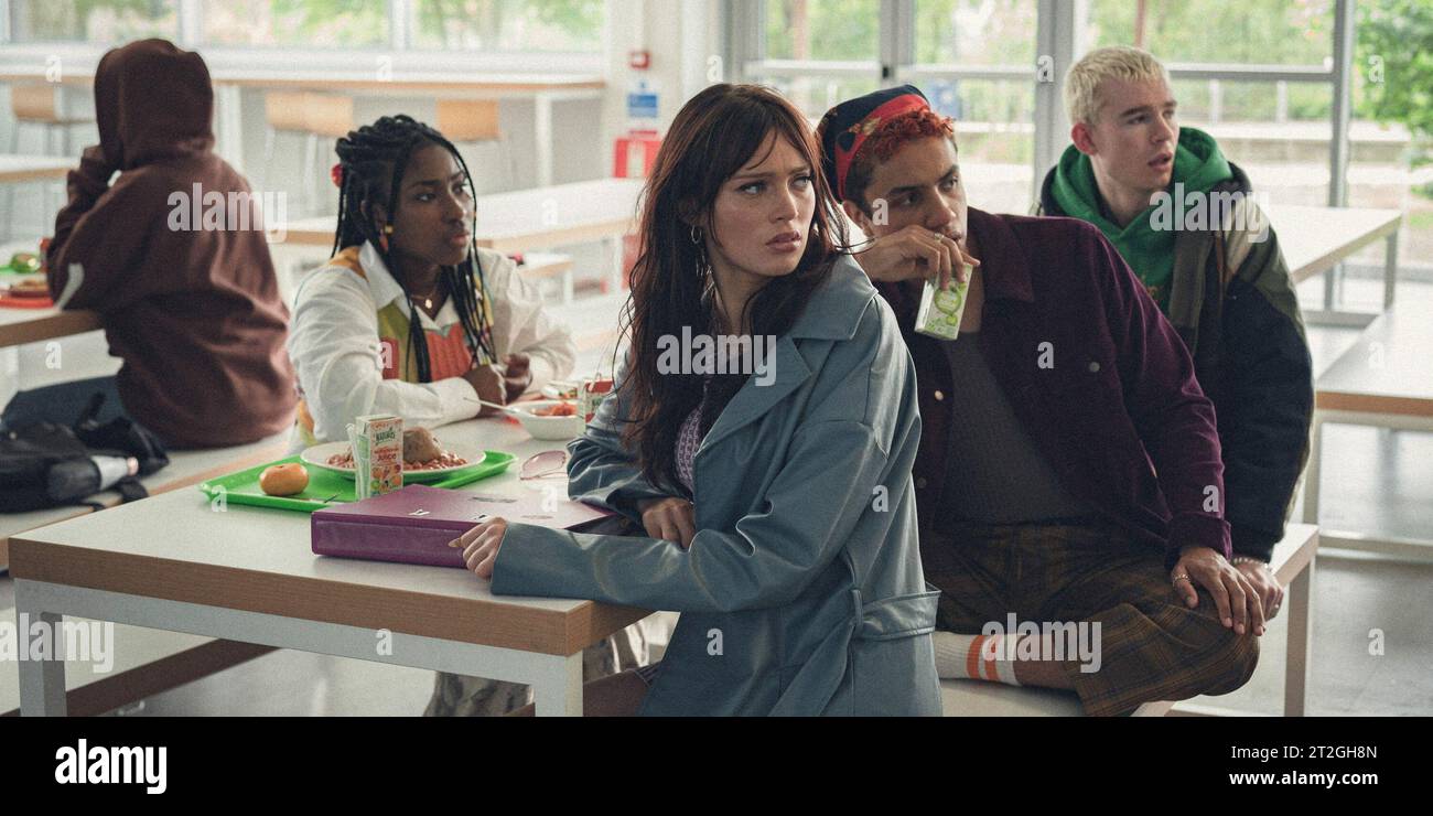 EVERYTHING NOW, from left: Lauryn Ajufo, Niamh McCormack, Noah Thomas ...