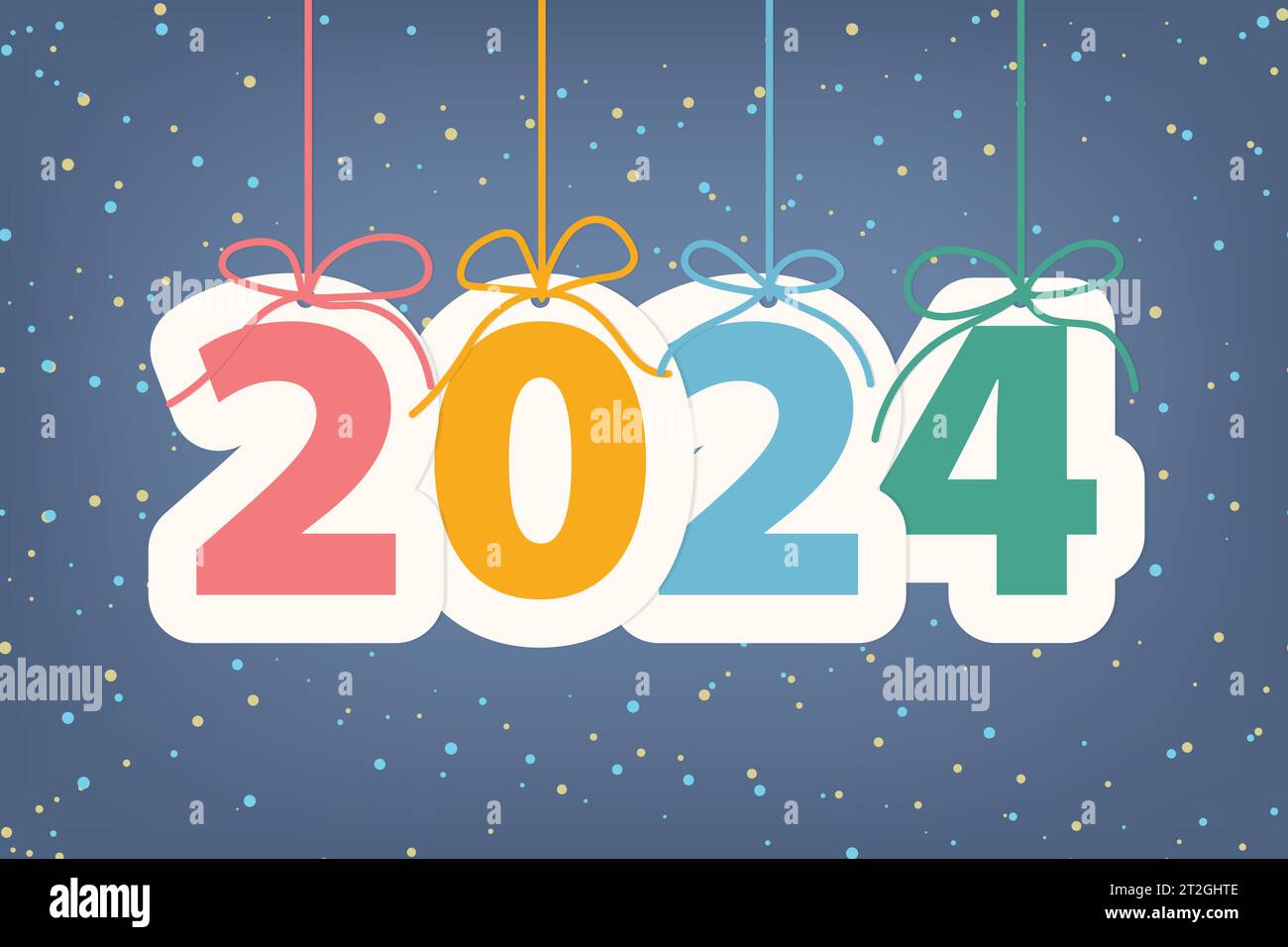 happy new year 2024 - vector illustration Stock Vector Image & Art - Alamy