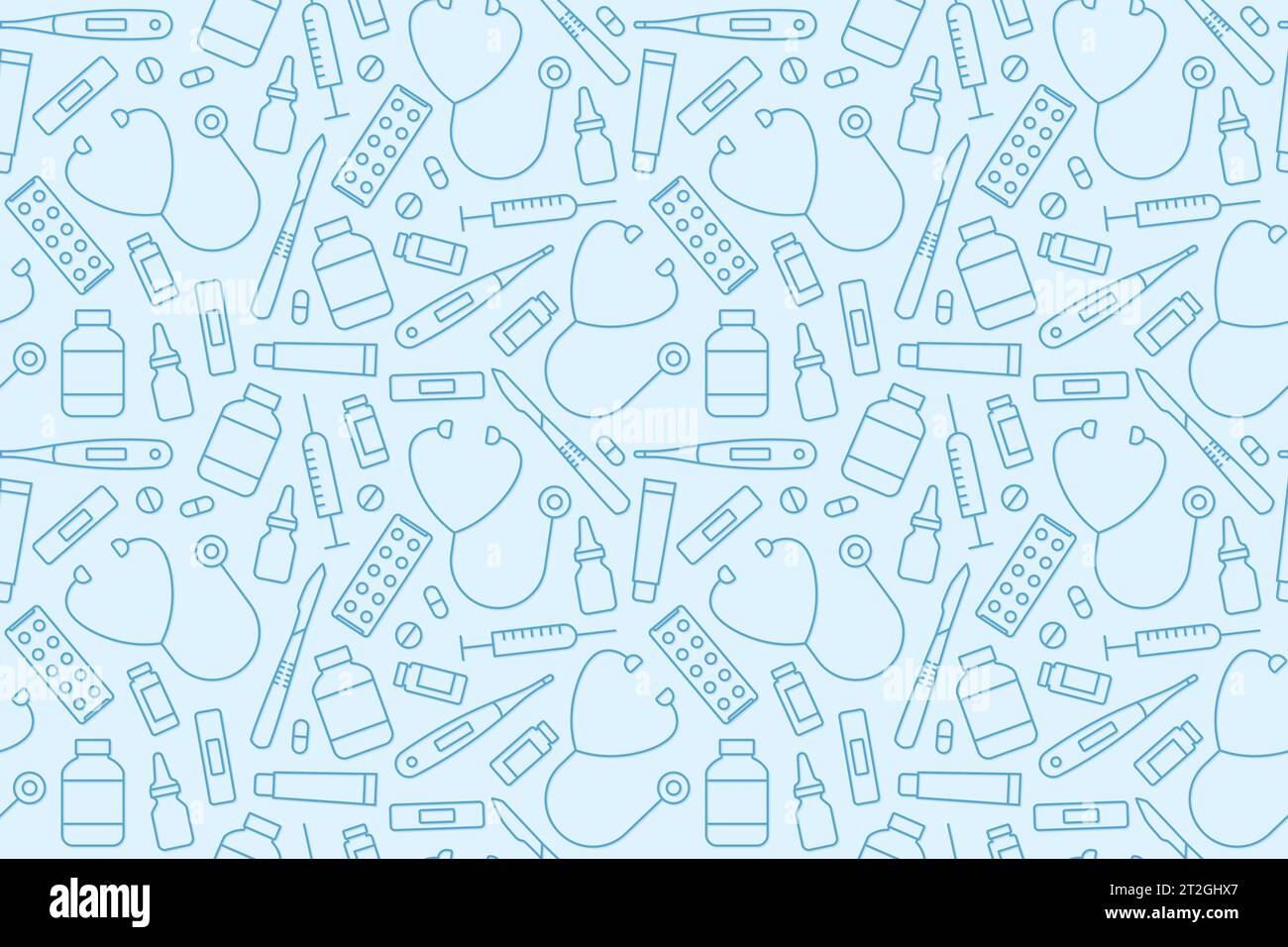 health care, medicine, doctor seamless pattern with medical related ...