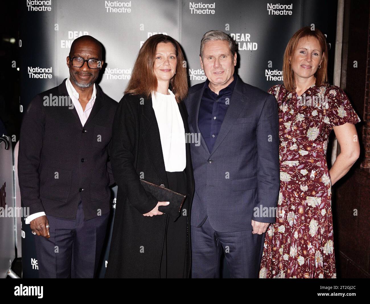 Clint Dyer, Victoria Starmer, Keir Starmer, and guest arrive for the ...