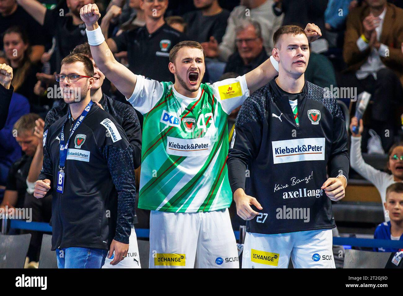 Berlin, Germany. 19th Oct, 2023. Handball: Bundesliga, Füchse Berlin ...