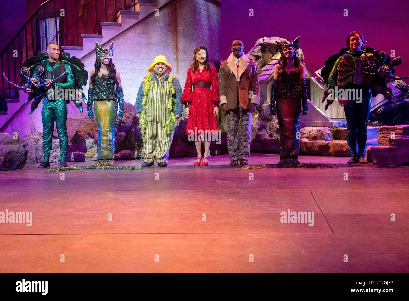 ONLY MURDERS IN THE BUILDING, center from left: Don Darryl Rivera ...