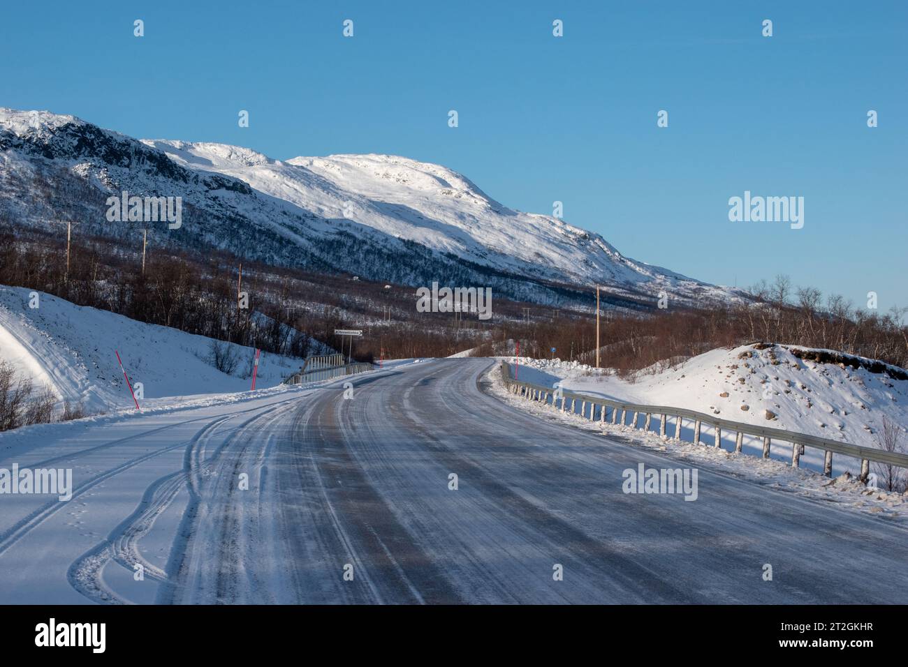 Winter landscape in Lapland, Abisko National Park, Abisko, Sweden Stock ...
