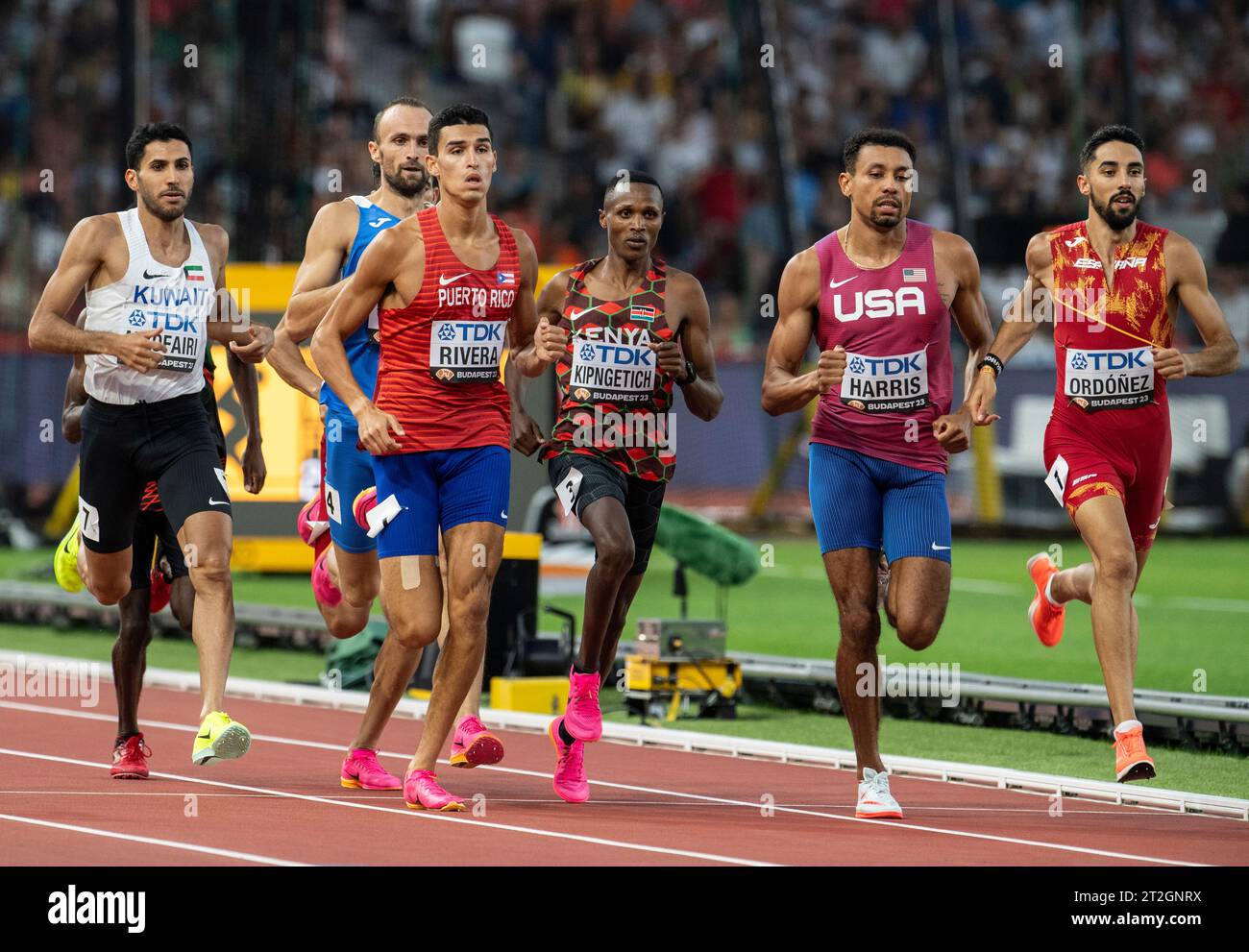 Alex Ngeno Kipngetich of Kenya competing in the men’s 800m heat’s at ...