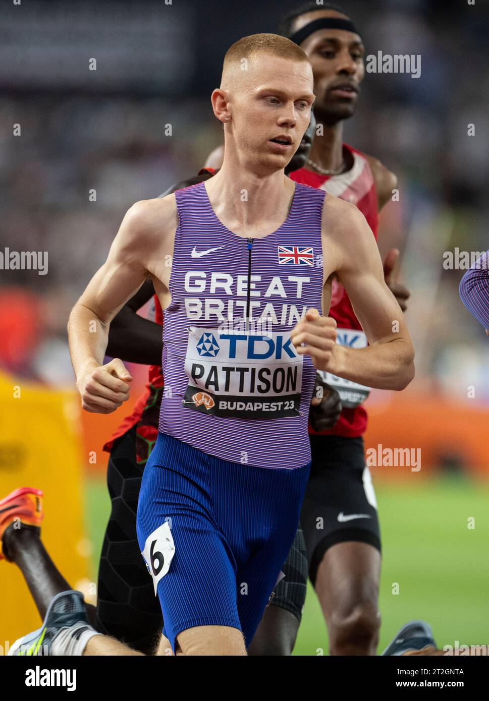 Ben Pattison of Great Britain competing in the men’s 800m heat’s at the ...