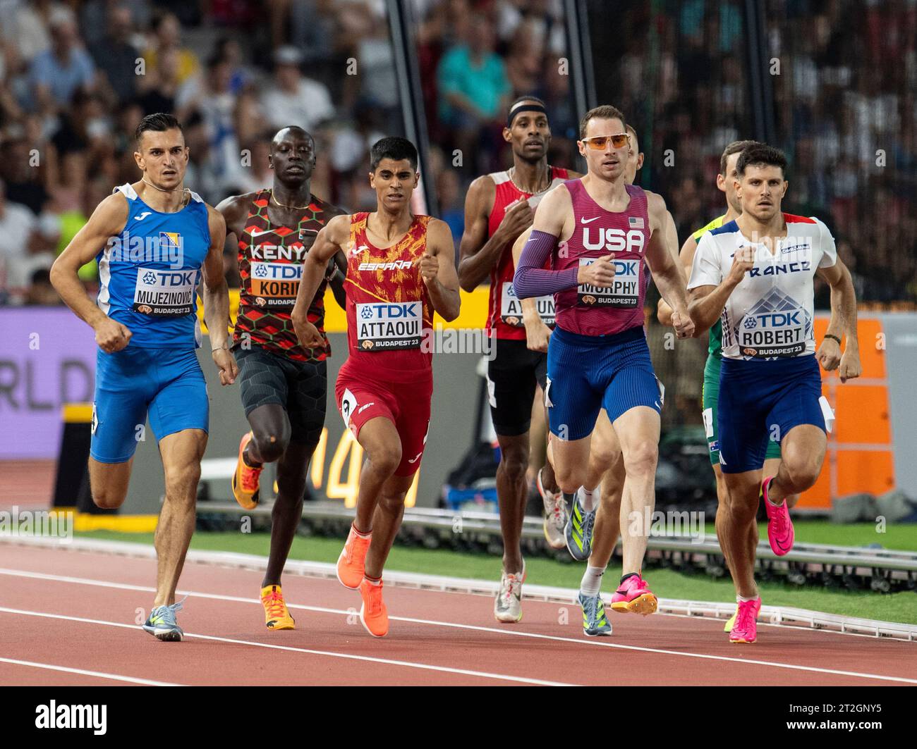 Clayton Murphy of the USA competing in the men’s 800m heat’s at the ...