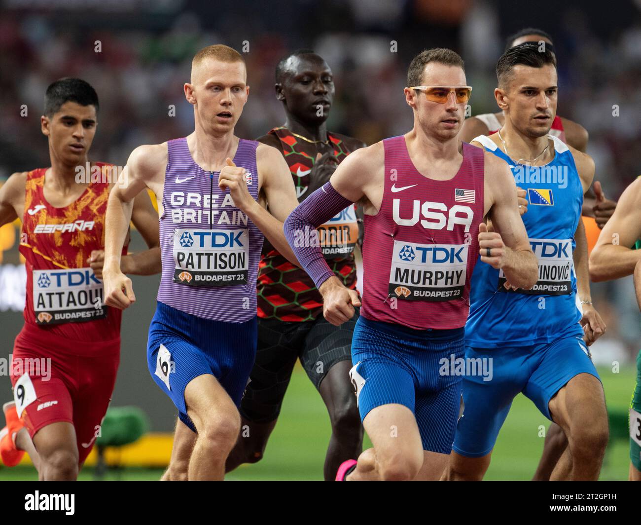 Clayton Murphy of the USA competing in the men’s 800m heat’s at the ...