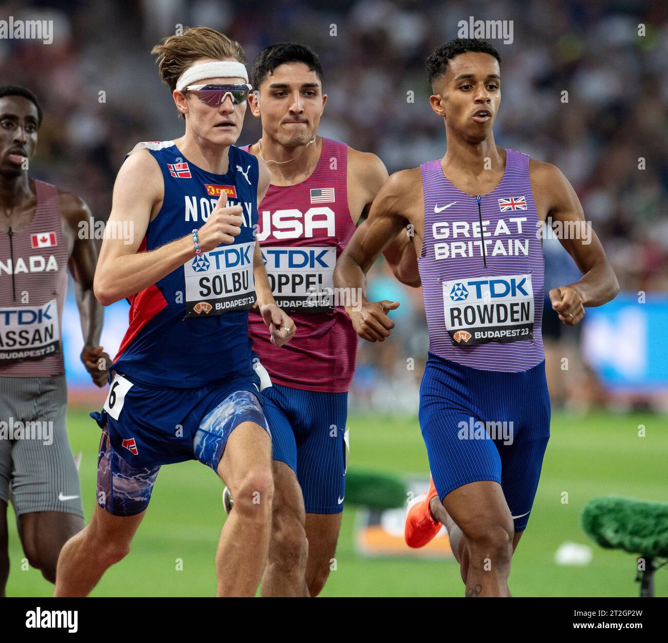 Daniel Rowden of Great Britain competing in the men’s 800m heat’s at ...