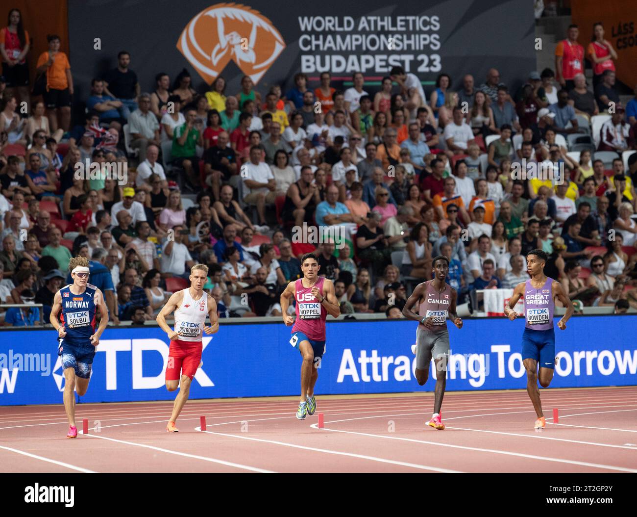 Daniel Rowden of Great Britain competing in the men’s 800m heat’s at ...