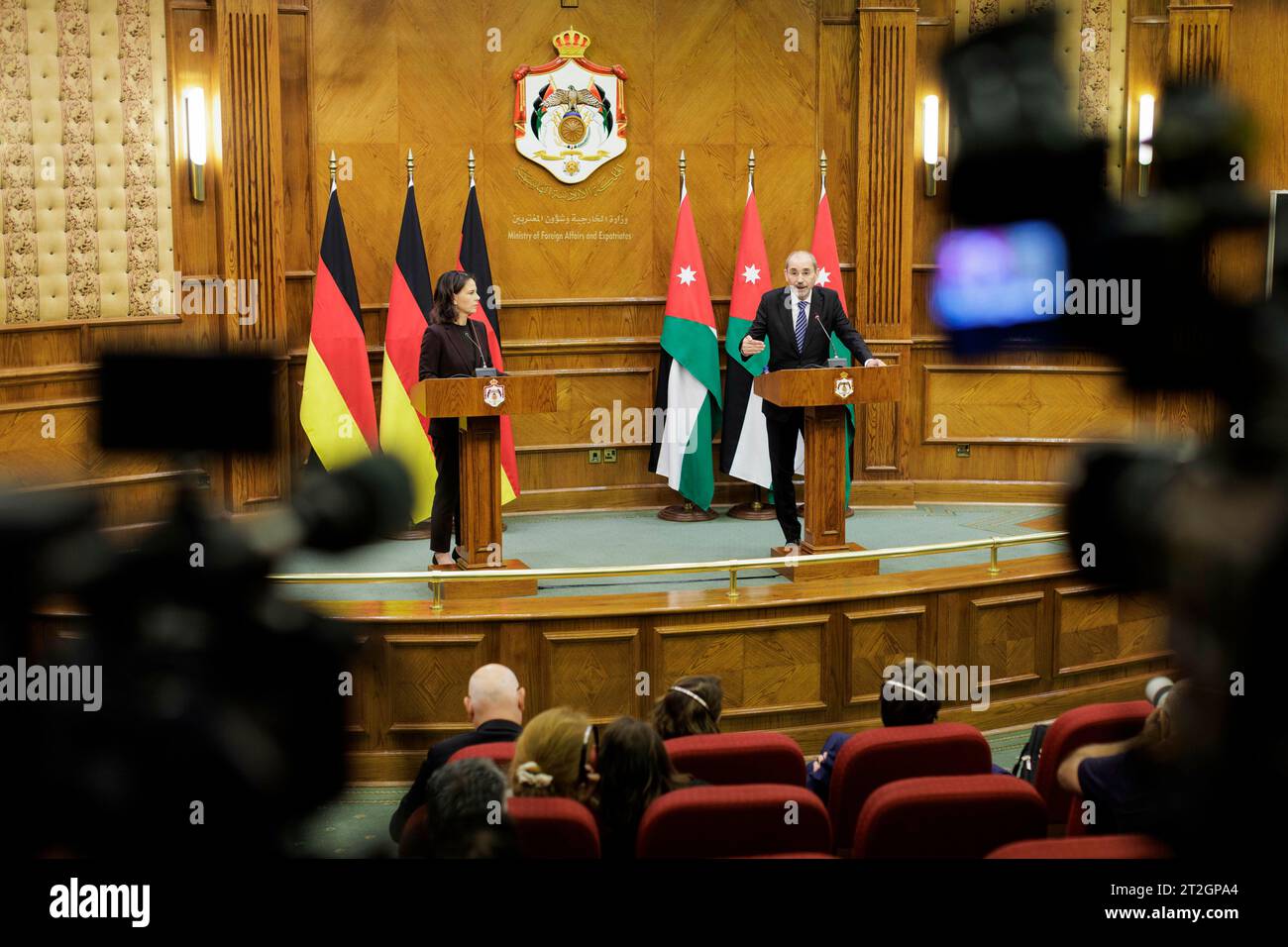 Amman, Jordanien. 19th Oct, 2023. Annalena Baerbock (Buendnis 90/The ...