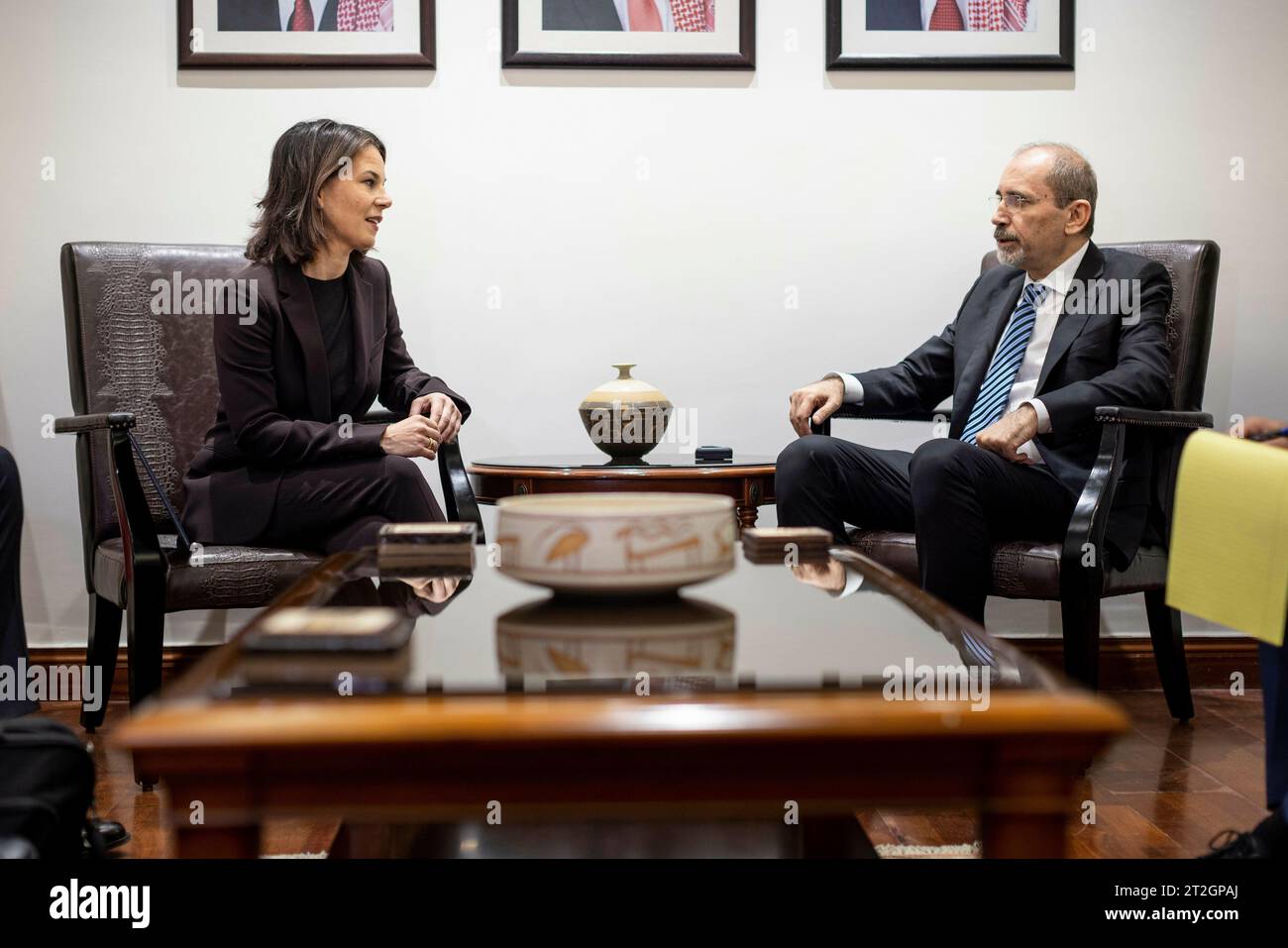 Amman, Jordanien. 19th Oct, 2023. Annalena Baerbock (Buendnis 90/The ...