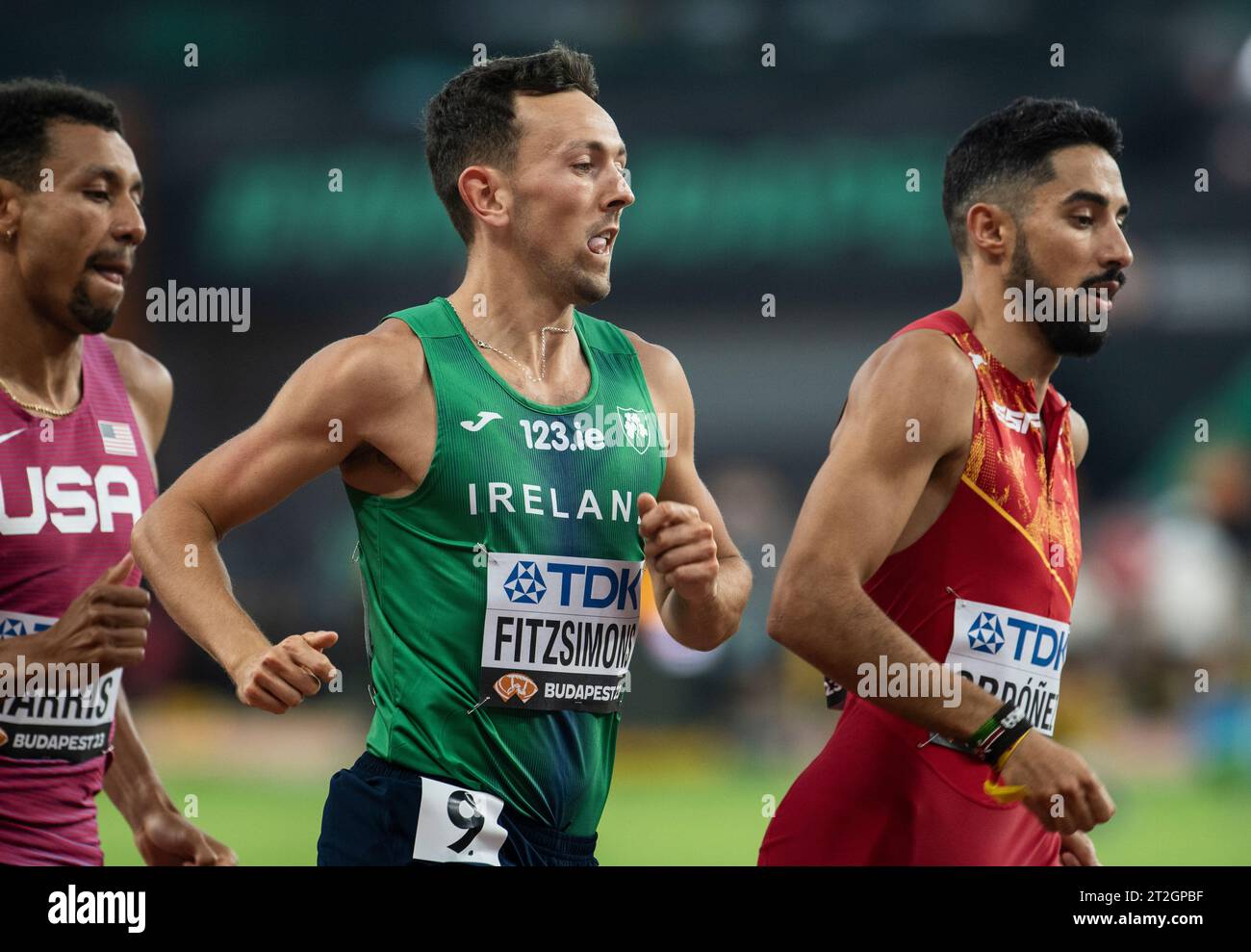 John Fitzsimons of Ireland competing in the men’s 800m heat’s at the ...