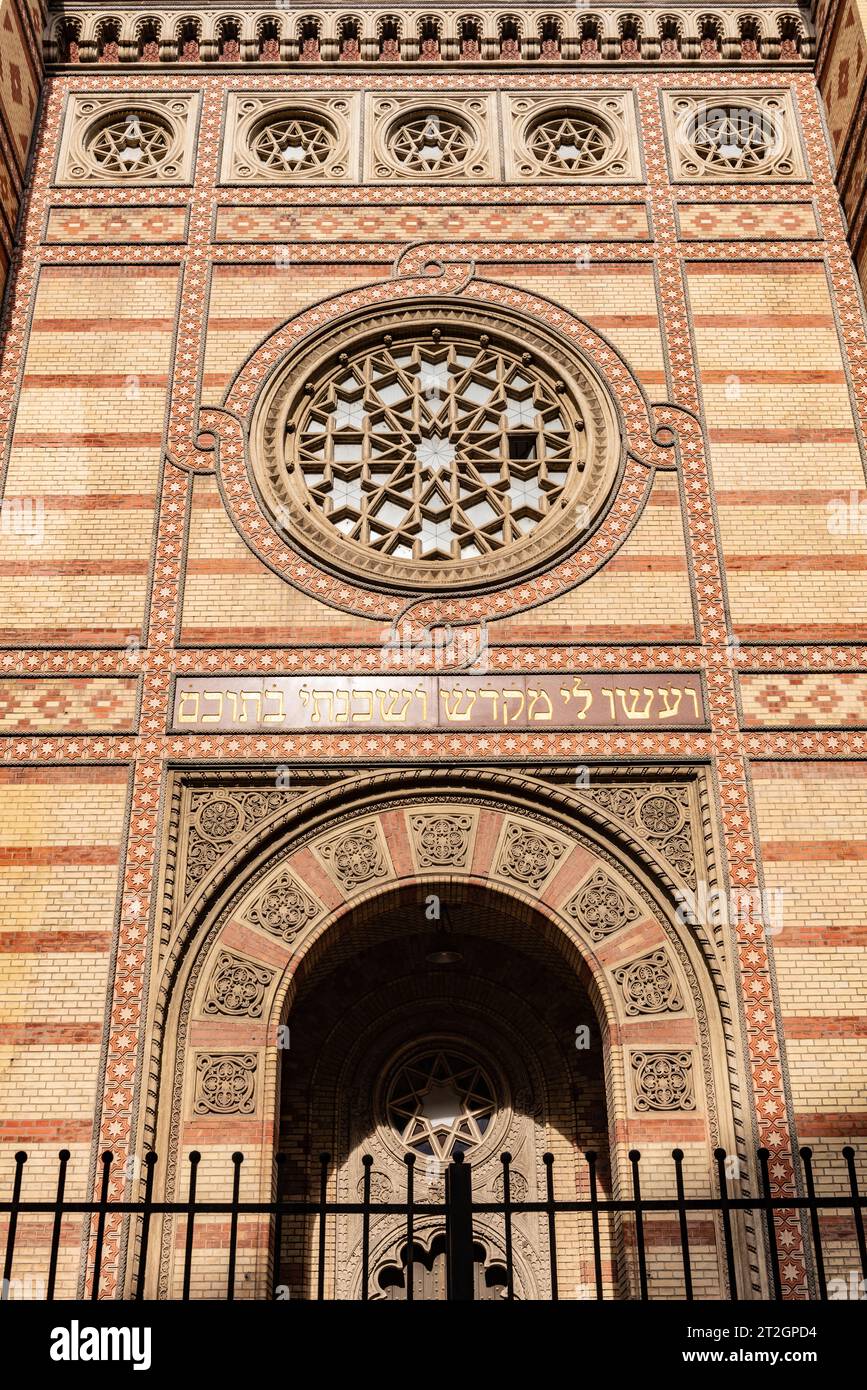 Budapest, Hungary. October 1st 2023 The Dohany Street Synagogue or ...