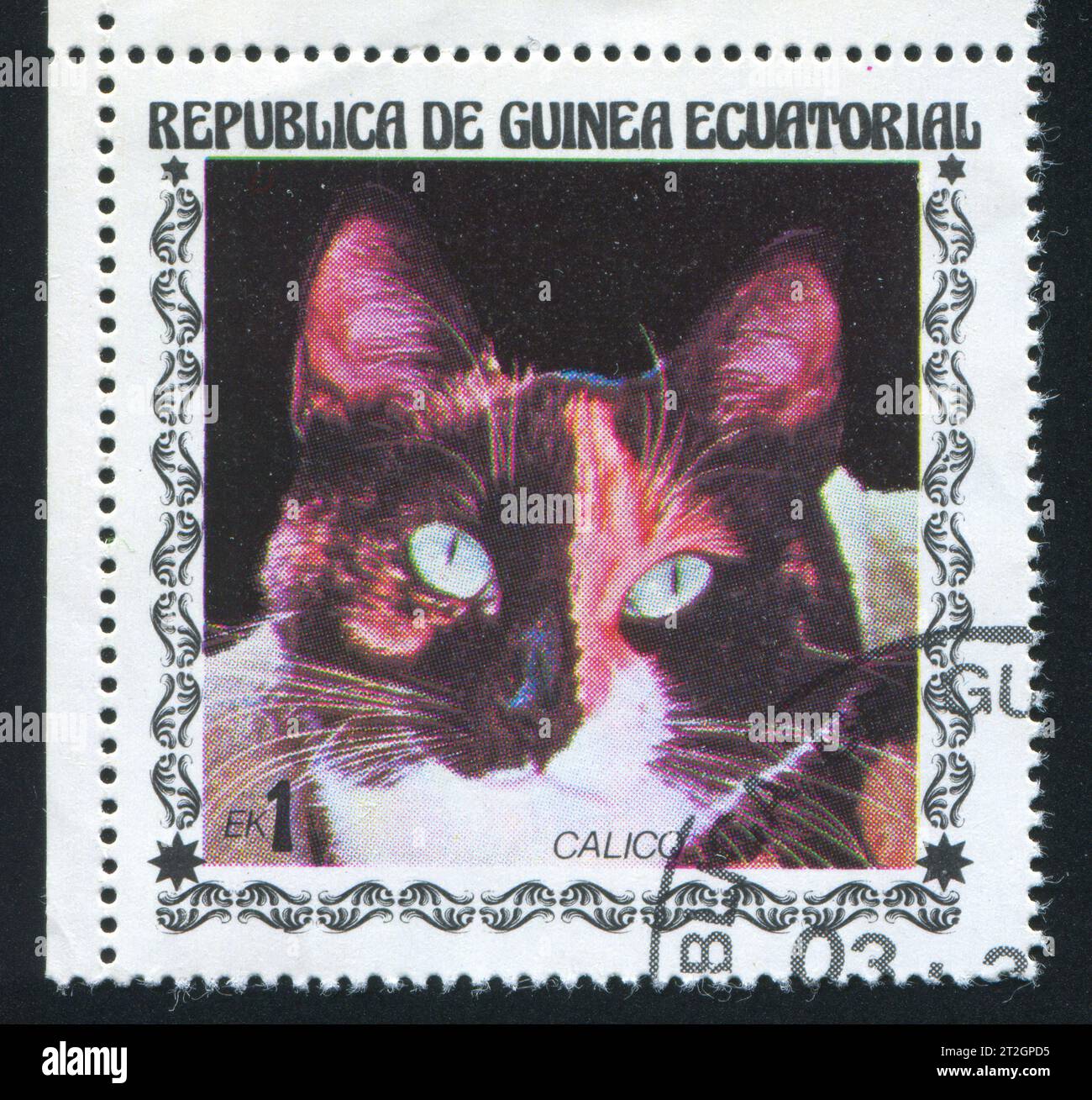 EQUATORIAL GUINEA - CIRCA 1972: stamp printed by Equatorial Guinea ...