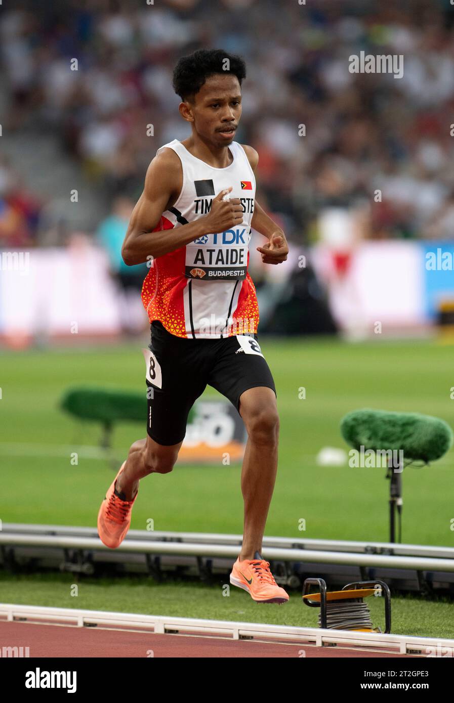 Manuel Belo Amaral Ataide of Timor Leste competing in the men’s 800m ...
