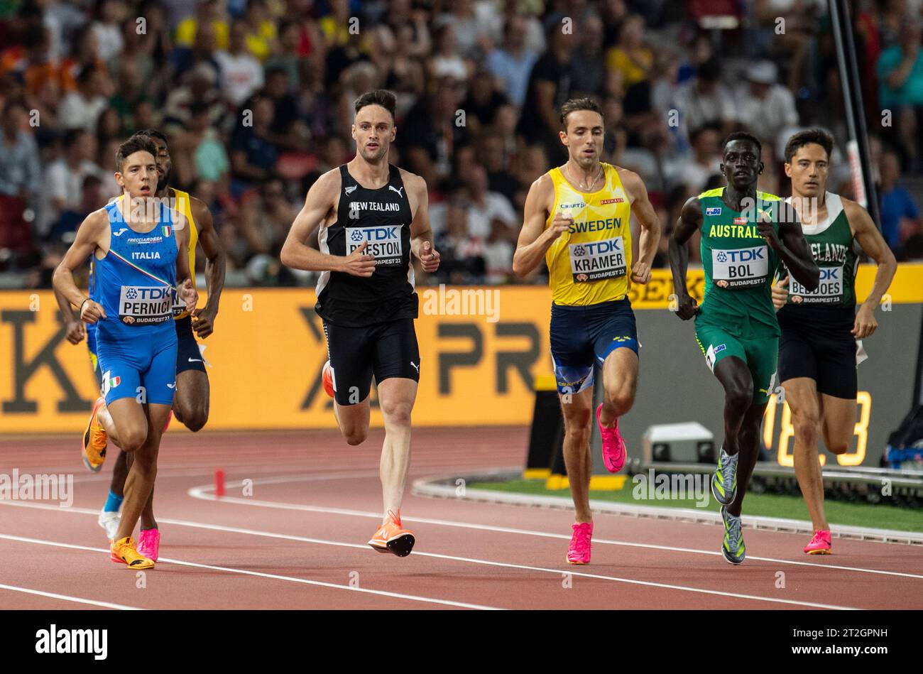 Peter Bol of Australia competing in the men’s 800m heat’s at the World ...