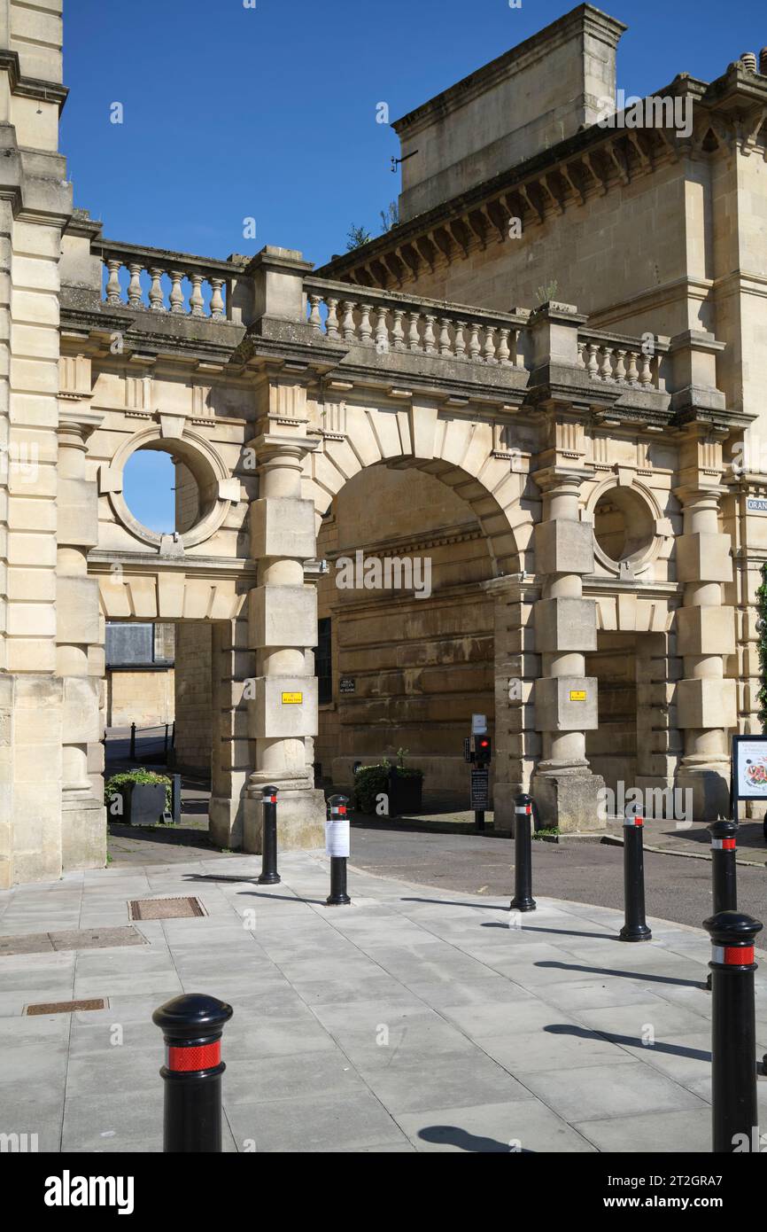 Guildhall Carriage Archway Orange Grove Bath Somerset England UK Stock ...