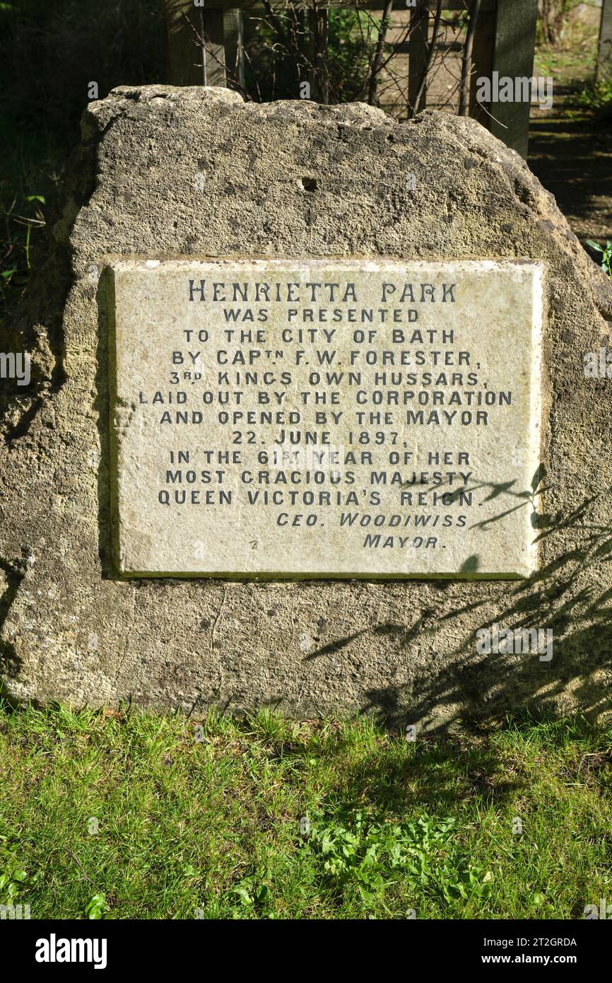 Henrietta Park Bath Somerset England UK Stock Photo - Alamy