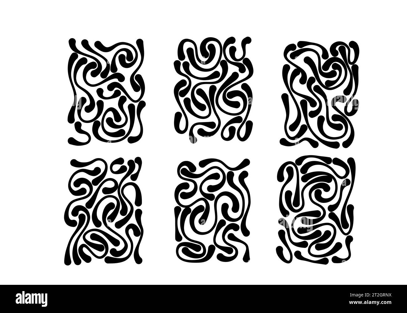 Rectangle with abstract stoke lines, vector illustration Stock Vector ...