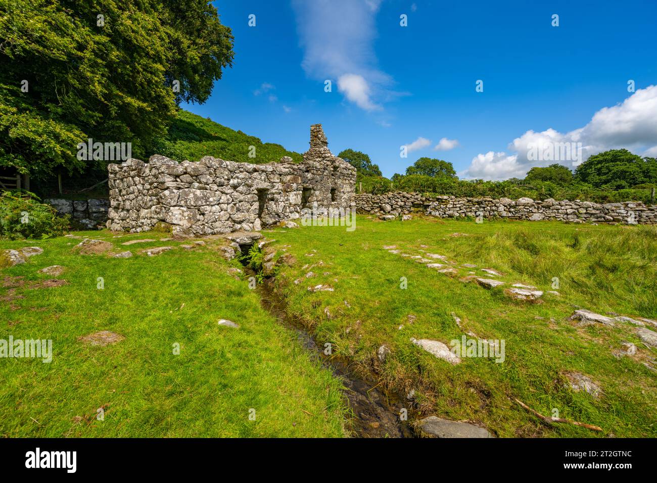 St Cybi's Well Llangybi North Wales Stock Photo - Alamy