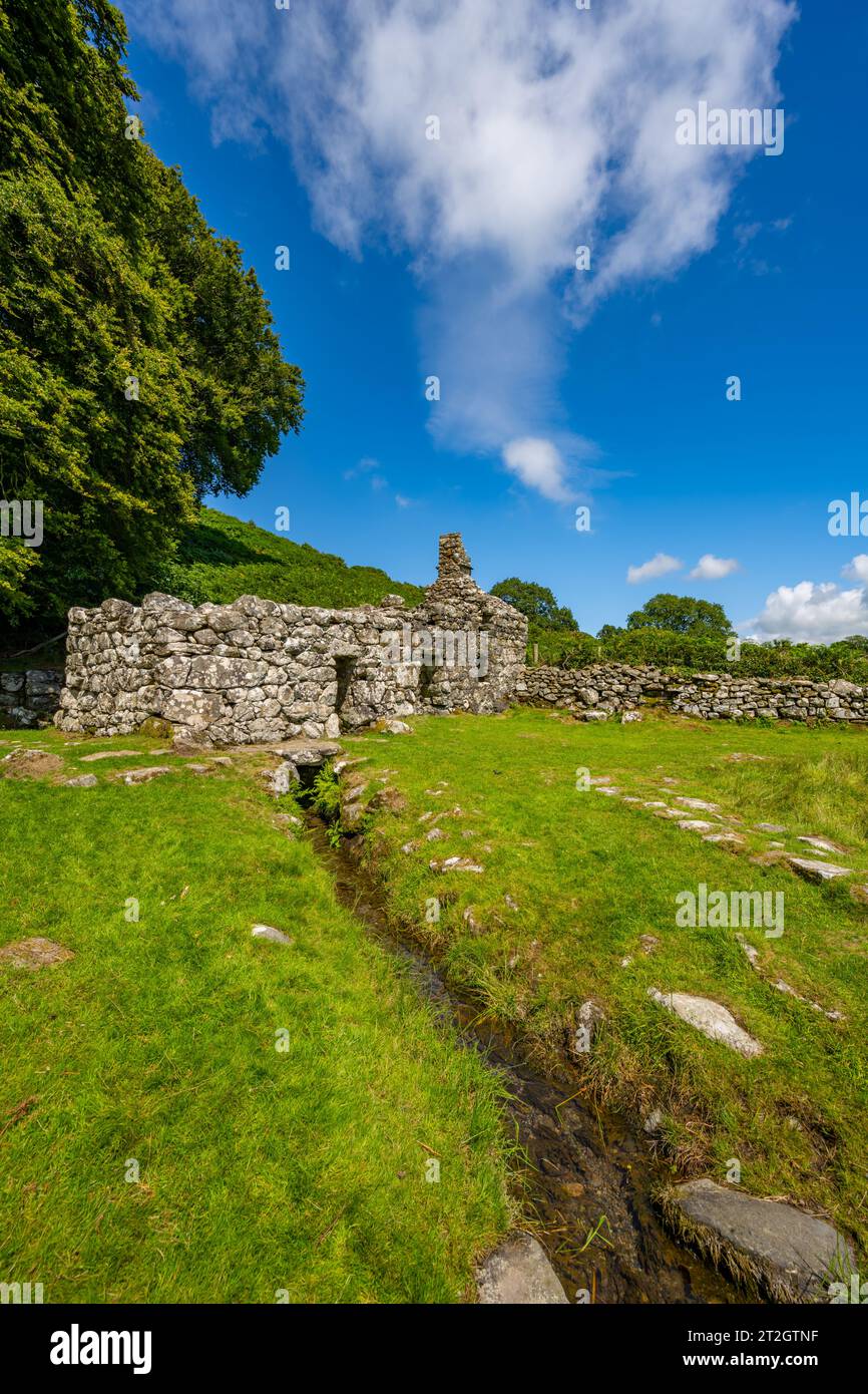 St Cybi's Well Llangybi North Wales Stock Photo - Alamy