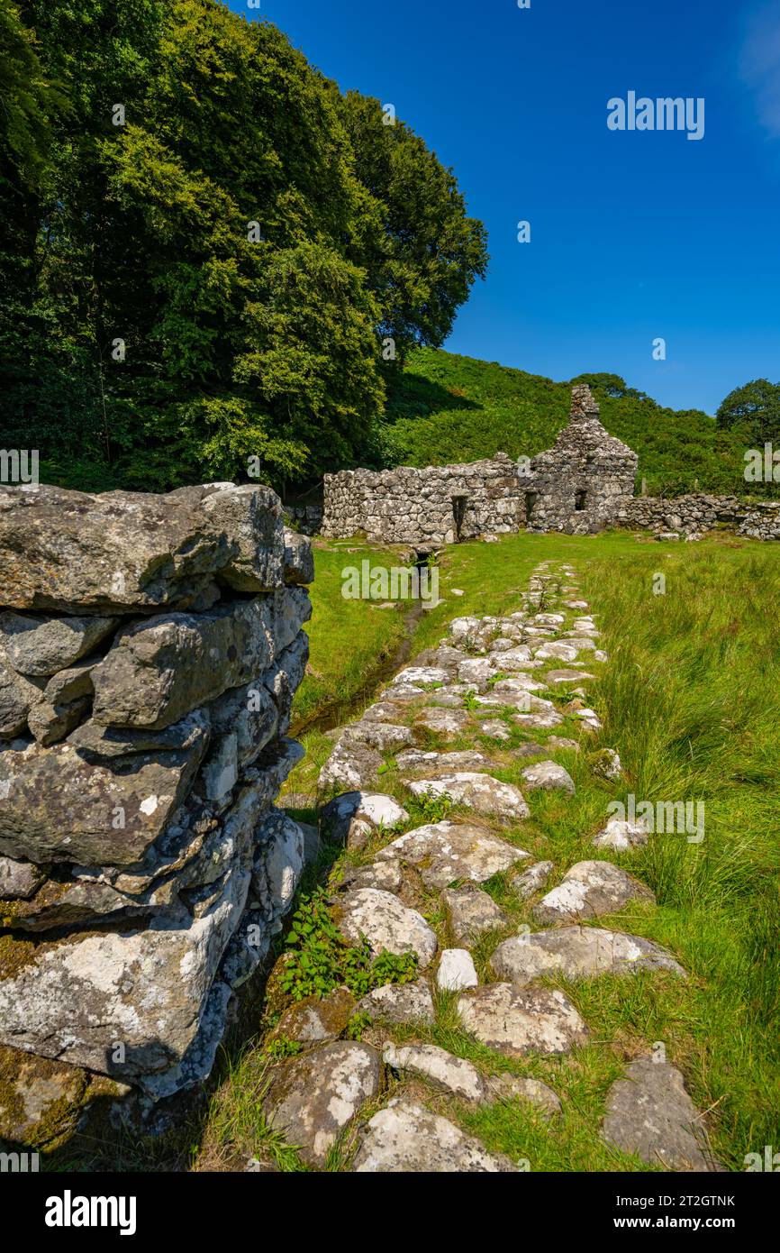 St Cybi's Well Llangybi North Wales Stock Photo - Alamy