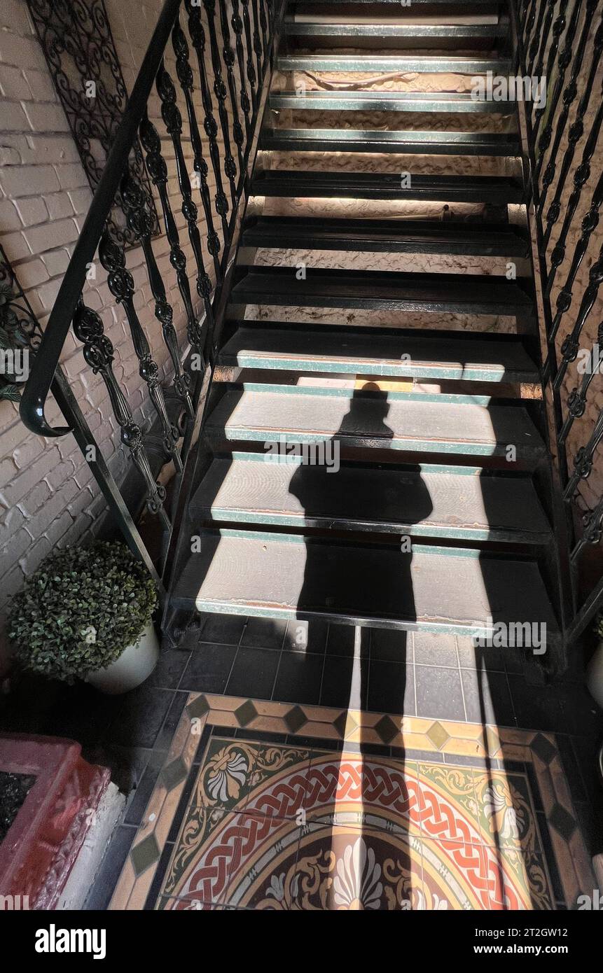 Shadow on stairs hi-res stock photography and images - Alamy