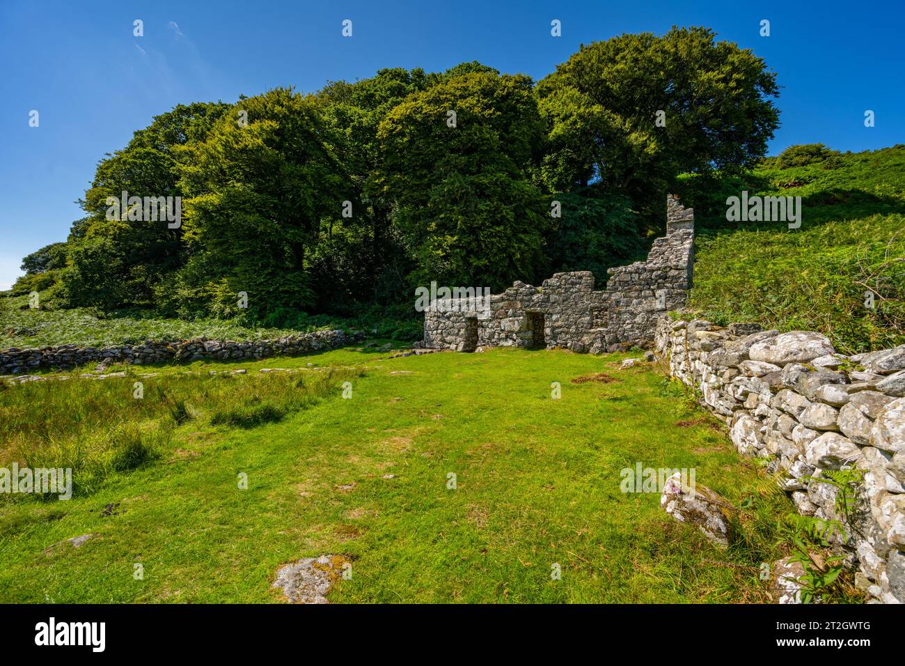 St Cybi's Well Llangybi North Wales Stock Photo - Alamy