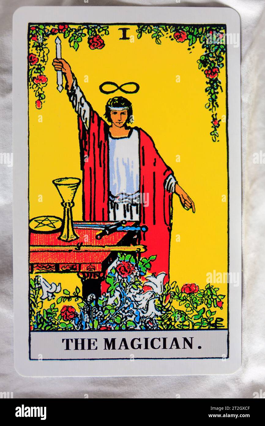 The Magician - Individual Tarot card Stock Photo - Alamy