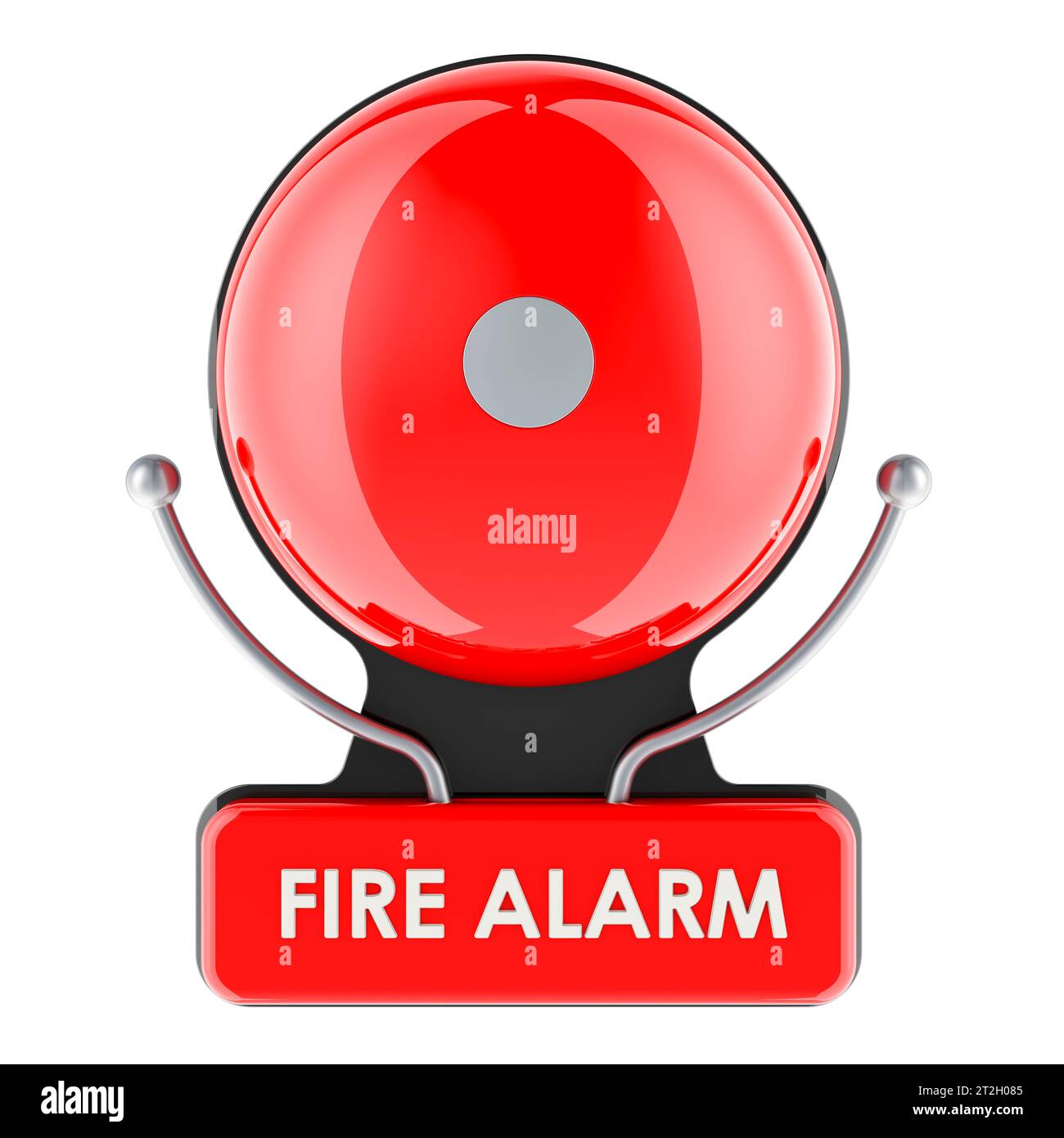 Fire Alarm, 3D rendering isolated on white background Stock Photo - Alamy