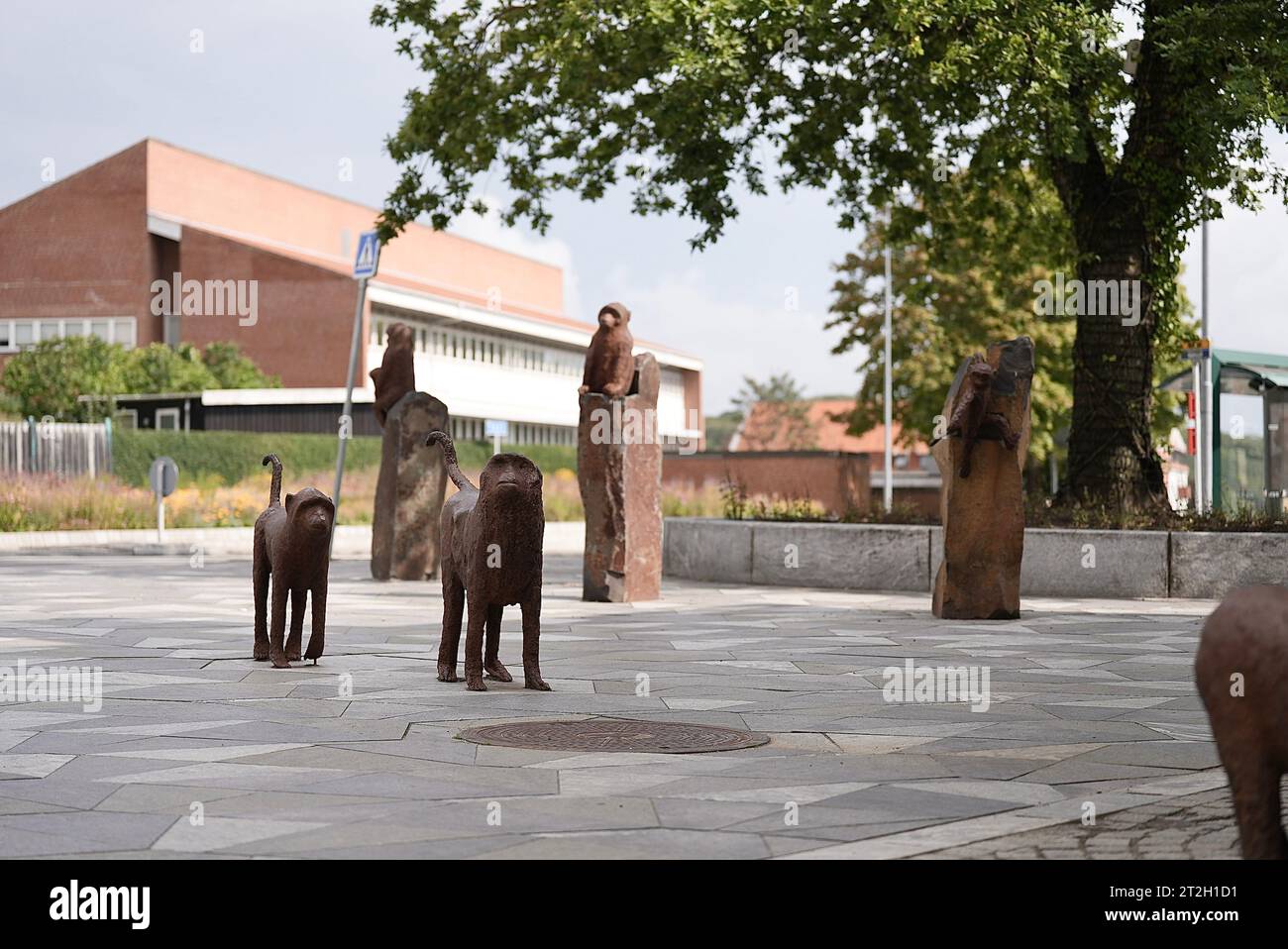the Monkey Monument, hree Monkey,close-up Stock Photo - Alamy