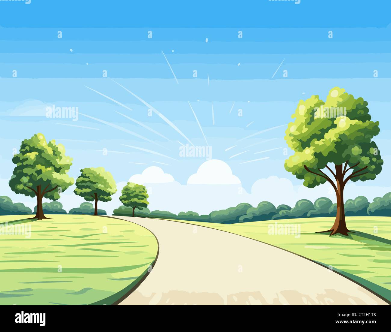 Shade countryside Stock Vector Images - Alamy