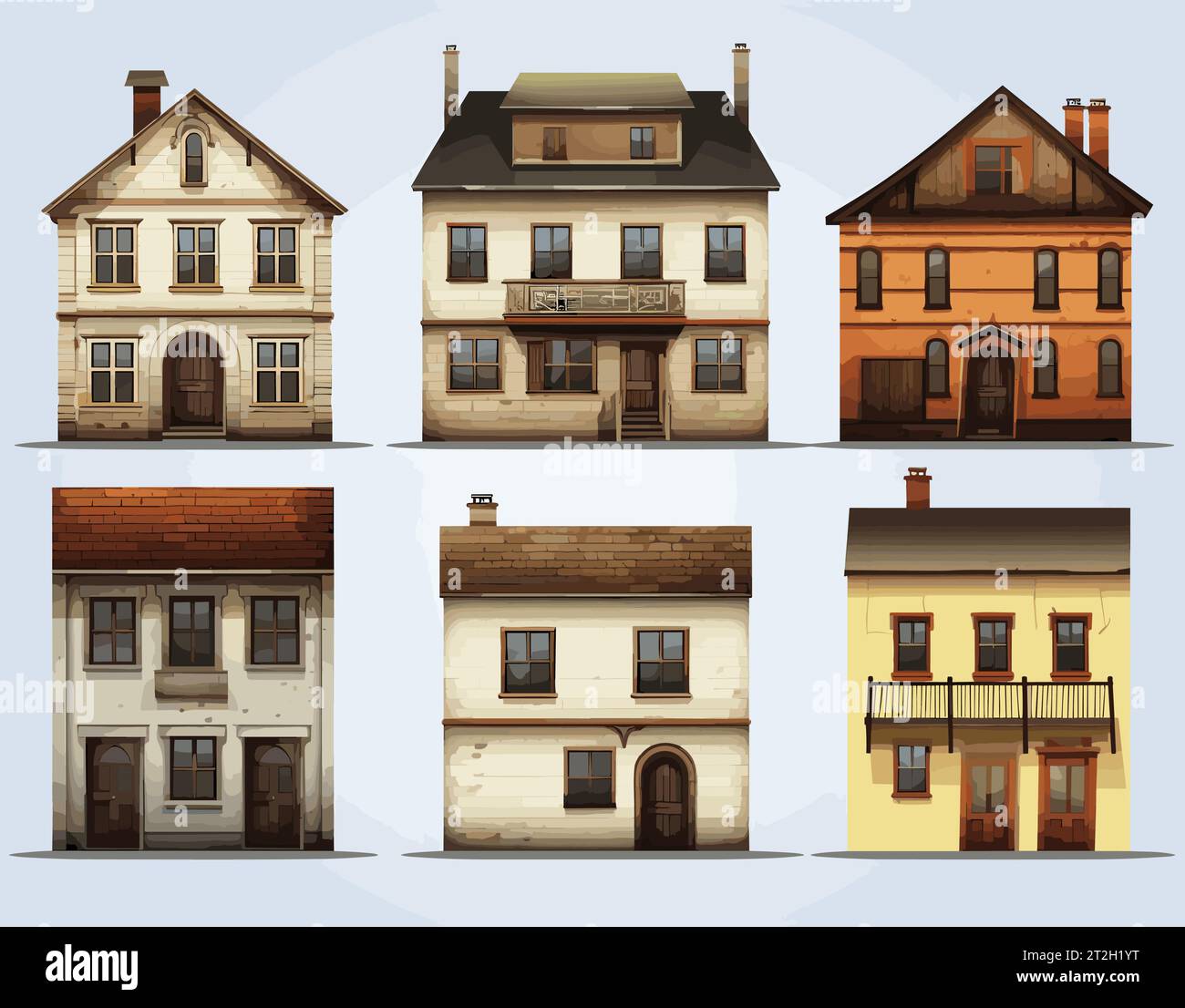 Vector illustration of houses Stock Vector Image & Art - Alamy