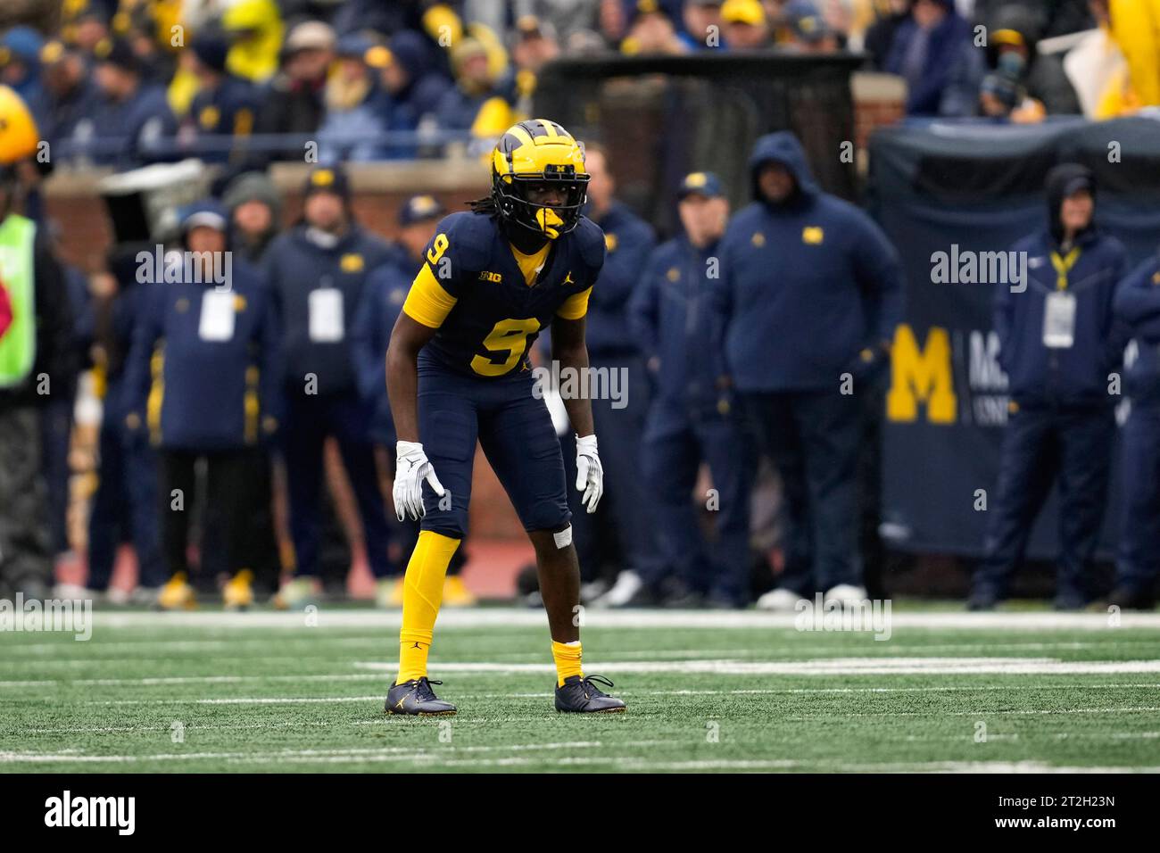 Michigan defensive back Rod Moore (9) plays against Indiana in the ...