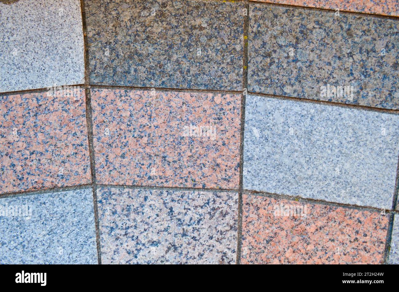 Texture of marble rectangular stone granite tiles with seams on the ...