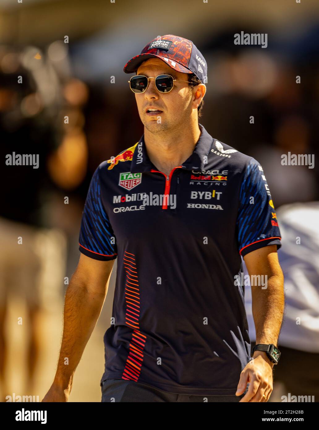 Austin, Texas - October 19th, 2023: Sergio Perez, driver of the #11 ...